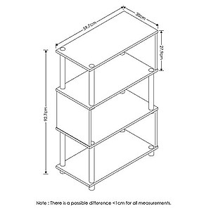 Furinno 4-Tier Flexi Rack, Espresso
