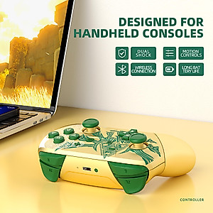 Switch Pro Controller, Wireless Switch Controllers with Carrying Storage Case, Upgraded Gamepad Switch Remote Replacement for Switch Controller Support NFC/Dual Vibration/Screenshot/Wake-up Function