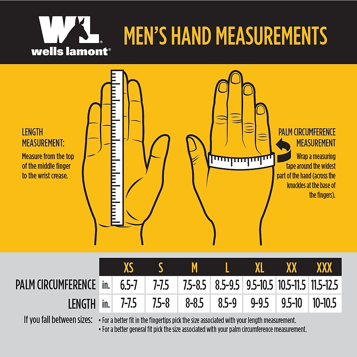 Wells Lamont Men's Heavy Duty Leather Palm Hybrid Spandex Work Gloves, Medium (3236M), Gray