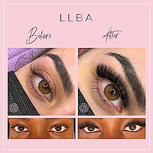LLBA Promade Fans | Handmade Volume Eyelashes | Multi Selections From 3D To 16D | C CC D DD L M Curl | Thickness 0.03 ~ 0.1 mm | 8 - 20mm Length | Long Lasting | Easy Application (10D-0.03 D 11 mm)