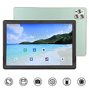 Acogedor 10.1 Inch Tablet with Keyboard and Case, 1960 x 1080 FHD Display, 8GB RAM 256GB ROM, Octa Core MT6755 CPU, 2.4 / 5G WiFi and 4G LTE, Dual Camera (US Plug)