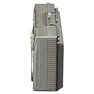 New Wave Toys M90 Micro Blaster Replica Boombox Portable Wireless Bluetooth Speaker with 40 Inch Silver Necklace Chain, Dual 6W Micro Speakers, 20 Hour Playtime