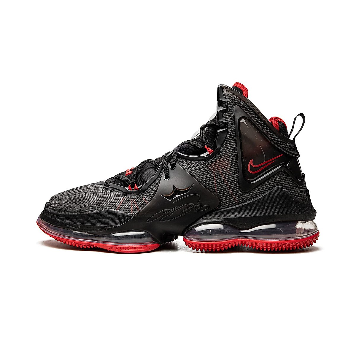 Nike Men's Lebron 19 Space Jam Basketball Shoes, Black/Red, 8.5
