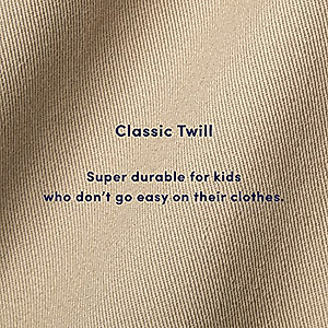 French Toast Boys' Adjustable Waist Relaxed Fit Pant (Standard & Husky), Navy Blue, 8 Slim