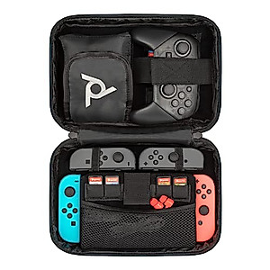 PDP Messenger Case with Removable Shoulder Strap - Holds 14 Games & Console - Compatible with Nintendo Switch/ Lite/ OLED - Power Pose Mario