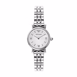 Emporio Armani Women's Silver Tone Stainless Steel Bracelet Watch (Model: AR1763)