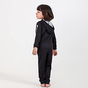 Family Halloween Skeleton Pajamas Funny Zipper Hooded Jumpsuit Matching Family Pjs Sleepwear (Women, Medium)