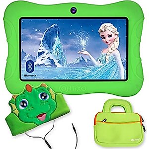 Contixo V9 Kids Tablet and H1 Kids Headphones Bundle, 7-inch HD, Ages 3-7, Toddler Tablet with Camera, Parental Control - Android 10, 32GB