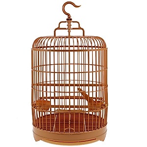 POPETPOP Bird Cage 1 Set Birdcage Traveling Accessories Round Bird Cage Aviary Cage Outdoor Cages for Birds Budgie Cage Bird Travel Cage Plastic Bird Keeping Cage Lovebird Cage Lining