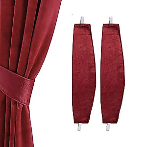 StangH Bundle Velvet Curtains & Curtain Tiebacks