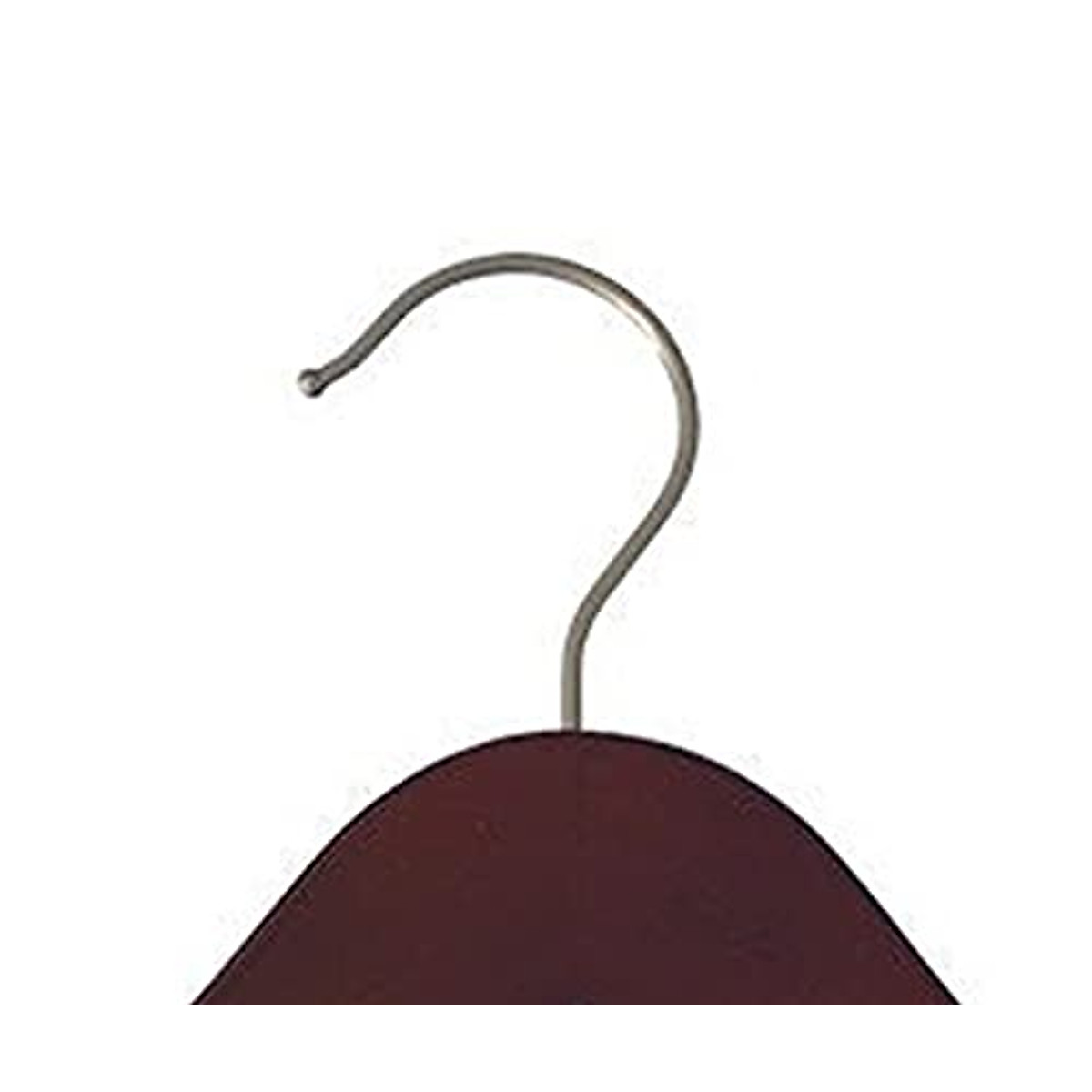 NAHANCO Wooden Shirt Hanger, 19" - Low Gloss Mahogany, 100/CTN
