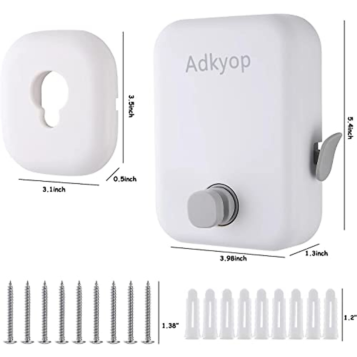 Adkyop Retractable Clothesline Indoor Outdoor Clothes Line Retractable Laundry Line Indoor Heavy Duty Portable Clothes Drying Laundry Line for Home hotel Room (Stainless Steel Clothesline-14 Feet)