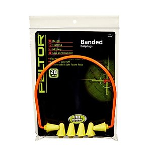 Peltor Sport Banded Style Hearing Protector, 3 Pair, Noise Reduction Rating (NRR) 28 dB, Lightweight Ear Muffs Alternative, Soft & Comfortable Plugs, Ideal For Range, Shooting & Hunting (97065)