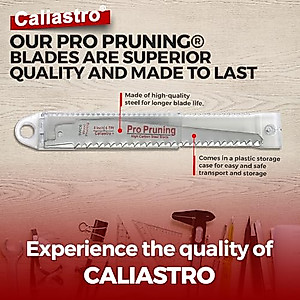 Caliastro 6-Inch Wood Cutting & Pruning Saw Blades for Reciprocating/Sawzall Saws - 8 Pack