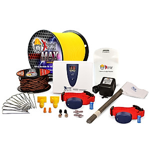 Extreme Dog Fence Max Grade Electric Dog Fence - 2 Dog Kit - 1000 Feet of Heavy Duty -Plus Maximum Duty Wire for Ultimate Performance and Reliability