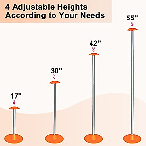 Tuszom Boat Cover Support Pole with Straps