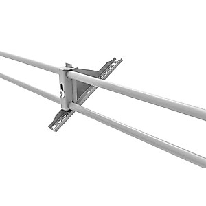 Mieux Life 5ft Roof Snow Ice Guards for Metal Roofs and Wood Roofs, Stop Snow from Sliding Off Your Roof, Gray Snow Guard Railing, Extendable