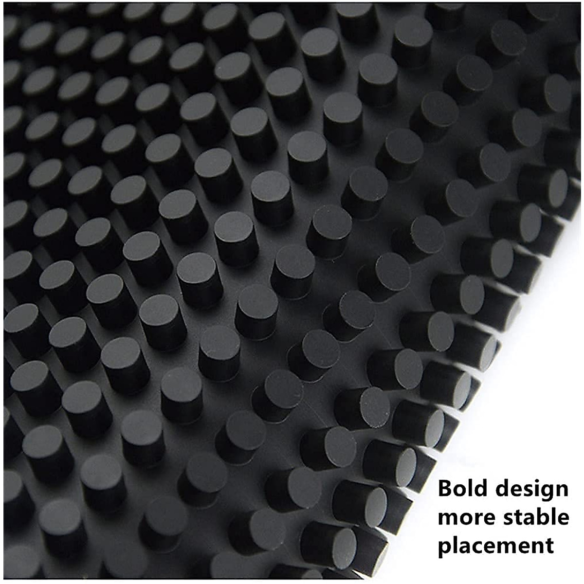 Bar Mat Quality Rubber Barber Service Mat, Black Coffee Bar Mats, Spill Mat for Counter-Top (16''X28'')