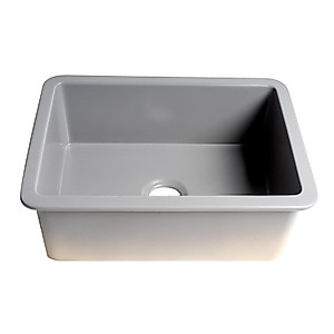 ALFI brand ABF2718UD-GM Kitchen Sink, Grey Matte