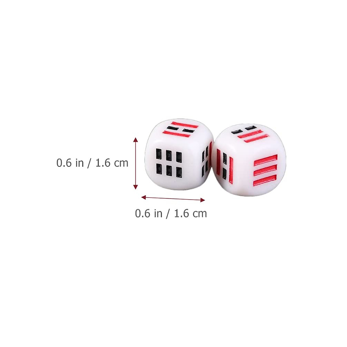 30 Pcs Gossip Dice Fortune-Telling Dices Dice Props Multi-Sided Dices Ba Gua Dices Divination Dices Portable Dices Dice for Divination