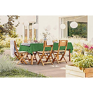 YLZYAA Rectangle Tablecloth - 60 x 102 Inch - Green Rectangular Table Cloth for 6 Foot Table in Washable Polyester - Great for Buffet Table, Parties, Holiday Dinner, Wedding & More