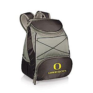 PICNIC TIME NCAA Oregon Ducks PTX Insulated Backpack Cooler, Black With Gray Accents, One Size (633-00-175-474-0)