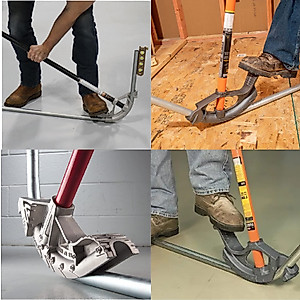 Fuzbaxy 1/2-inch EMT Conduit Pipe,Conduit Hand Bender Tool for 1/2 in. EMT Pipes,Bender Head Aluminum