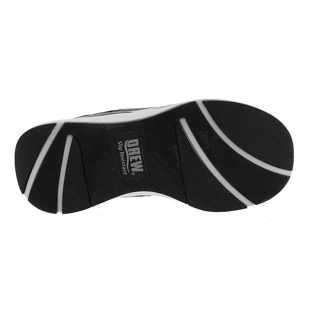 Drew Sprinter Womens Slip Resistant with Flexknit Sneaker, Black Combo,7 Medium (B)