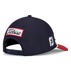 Titleist Men's Standard Tour Rope Golf Hat, Navy/Red/White, One Size