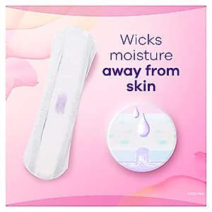 Always Discreet for Sensitive Skin Pads Moderate Absorbency Four Times Skin Protection Soft Dermatologically Tested Fragrance-Free, 57 Count