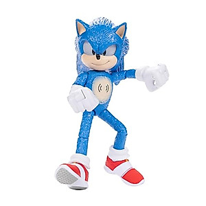 Sonic The Hedgehog 3 Ultimate Talking Sonic 12-Inch Figure, Features 30+ Iconic and Humorous Phrases and Sounds from The Movies, Light-Up Eyes and Quills