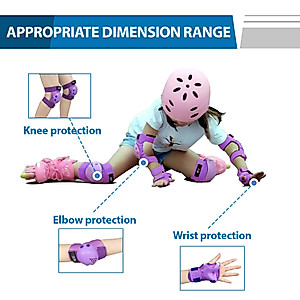 CKE Kids/Youth Knee Pads for Toddler Elbow and Knee Pads Toddler Protective Gear Set Kids Knee pads and Elbow Pads for Toddler Girls Boys with Wrist Guards for Skating Cycling Bike Rollerblading