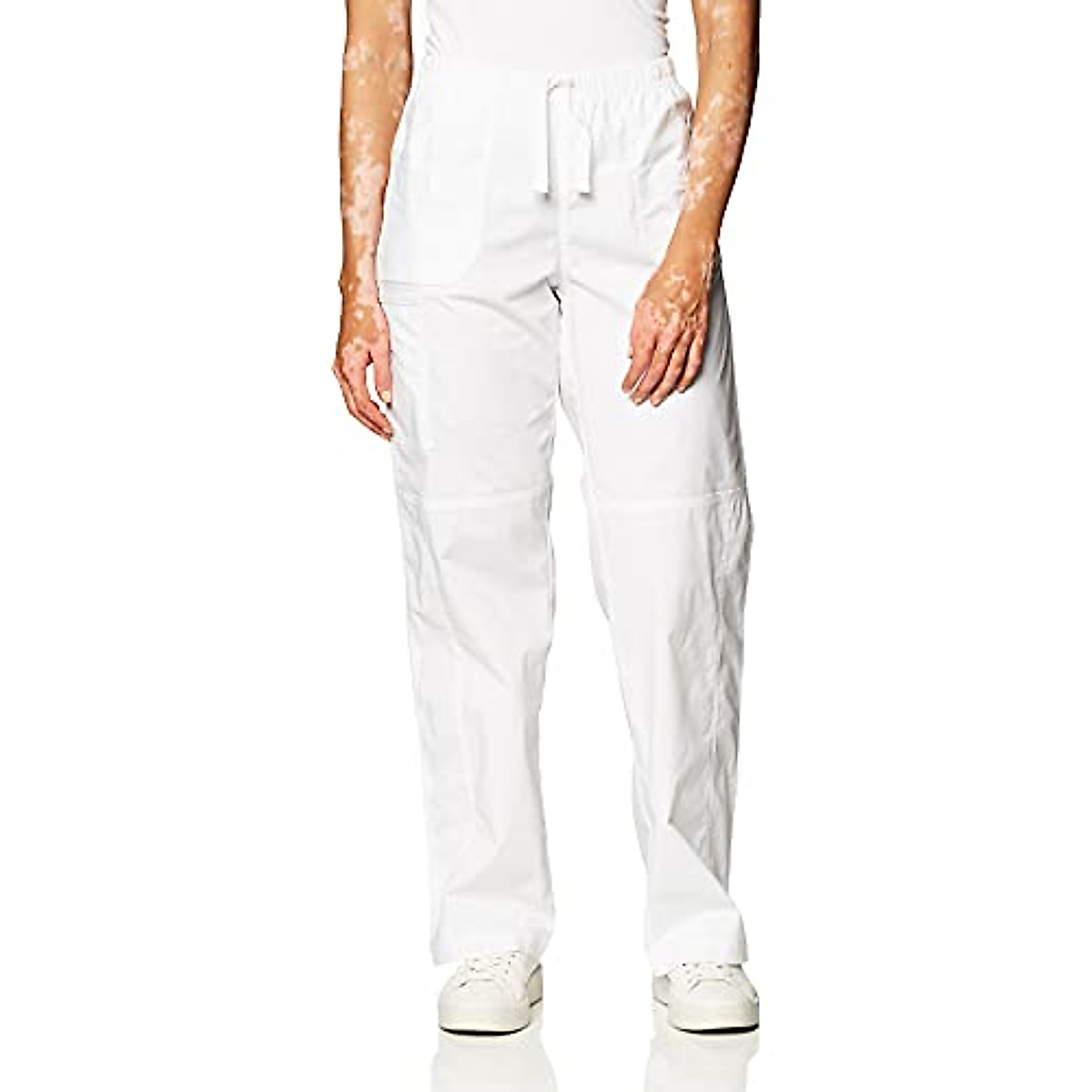 WonderWink womens Faith Multi-pocket Cargo Pants, True White, Medium US