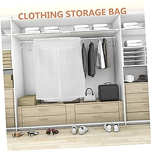Alipis Clothing Dust Bag Clothing Dust Cover Hanging Peva White Coat Hanging Closet Bags