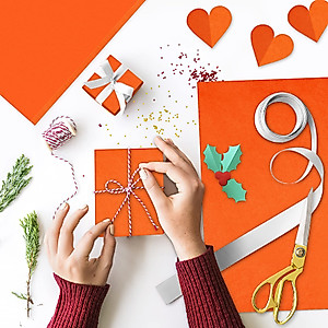 NEBURORA Orange Tissue Paper for Gift Bags 60 Sheets Orange Wrapping Tissue Paper Bulk 14 X 20 Inch Bright Orange Packaging Paper for Gift Wrap Filler Art Crafts DIY Birthday Wedding Halloween Party