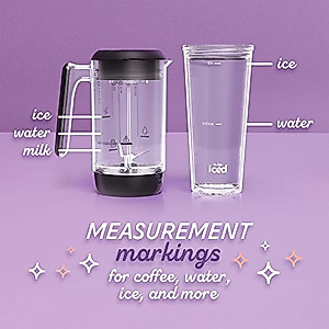 Mr. Coffee Single-Serve 3 in 1 Frappe, Iced, and Hot Coffee Maker and Blender with Reusable Filters, Tumblers, and Recipe Book, Lavender
