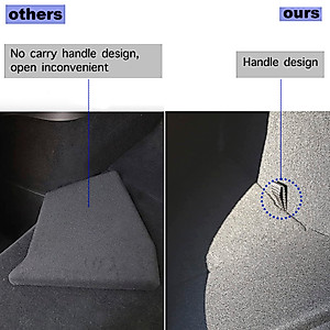 CYBERBEANS Left Side Storage Bins for Tesla Model 3 Accessories Rear Trunk Organizer Storage Boxes 2021 2022 2023