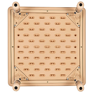 EMMA + OLIVER 24" Square Natural Plastic Height Adjustable Activity Table - School Table for 4