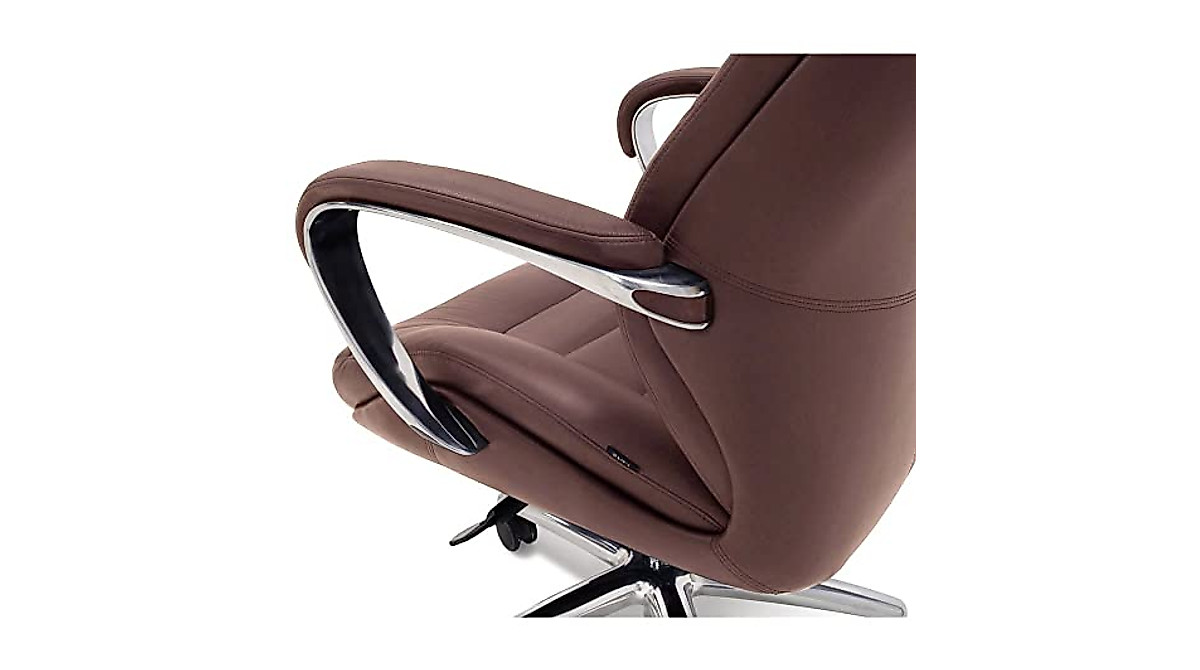 Zuri Gates Leather Executive Chair - Dark Brown