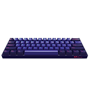 YUNZII AKKO NEON 3061 61 Keys Bluetooth 5.0 Wireless/Wired Mechanical Keyboard with RGB, NKRO, PBT Keycap,Programmable (Gateron Green Switch)