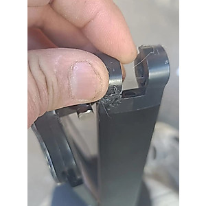 Othmro 1Pcs 3.28ft ABS Plastic Welding Rods, Black 1/5"x1/10" (WxTHK) ABS Plastic Shell Repair Rods Welder Sticks for Daily Plastic Repair, Car bumper Plastic Repair, Hot Air Gun