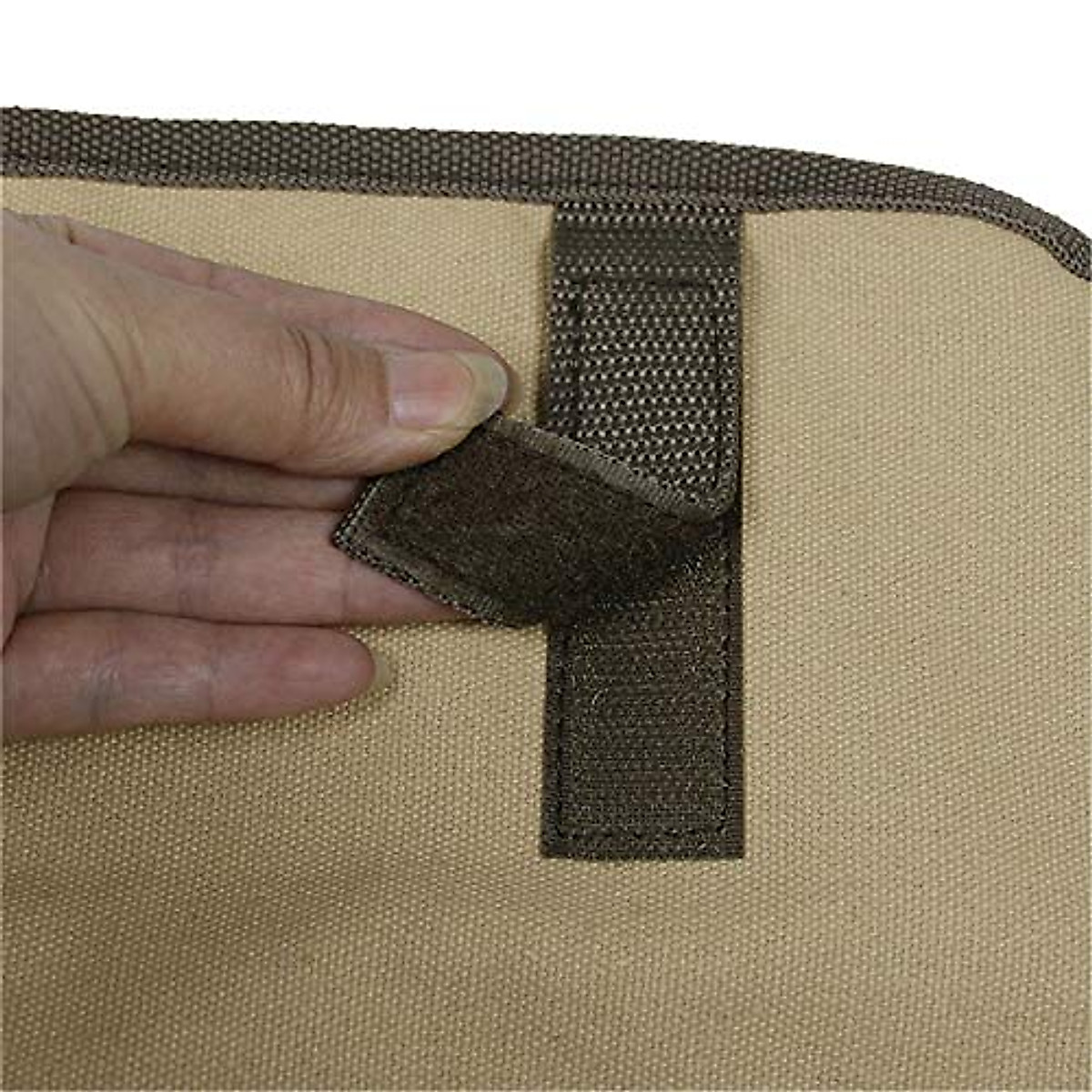 10 PACK Organizer Portable Multi Pocket Canvas Utensil Storage Holder Multi-Purpose Brush Roll Bag Travel Tool Roll Pouch for Camping Barbecue Flatware Hiking