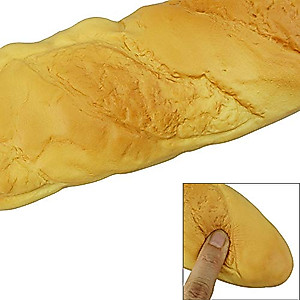 Memory Foam Keyboard Wrist Rest Pad,Soft Toast Bread Baguette Shape Anti-Skid Wrist Rest Support for Office,Computer,Laptop,Keyboard,Slow Bounces Back Foam for Easy Typing & Pain Relief