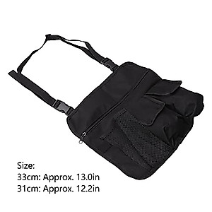 Mothinessto Chair Side Pocket Organizer, Camping Chair Hanging Bag Adjustable Portable Waterproof Keep Tidy for Camping Chairs(Black)