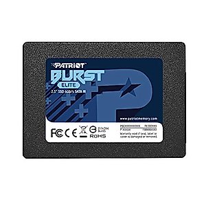 Patriot Burst Elite 120GB Internal SSD - SATA 3 2.5" - Solid State Drive - PBE120GS25SSDR