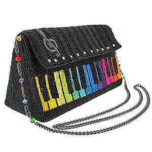 Mary Frances Key Player Crossbody Piano Handbag