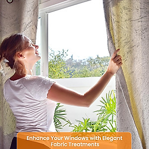 Majestic Giftware Madison Fabric by The Yard (HABK-38X108) | 38" Wide X 108" Length Soft & Washable Cloth for Table Runner, Upholstery, Pillows & Window Treatments (Hawaii - Black)