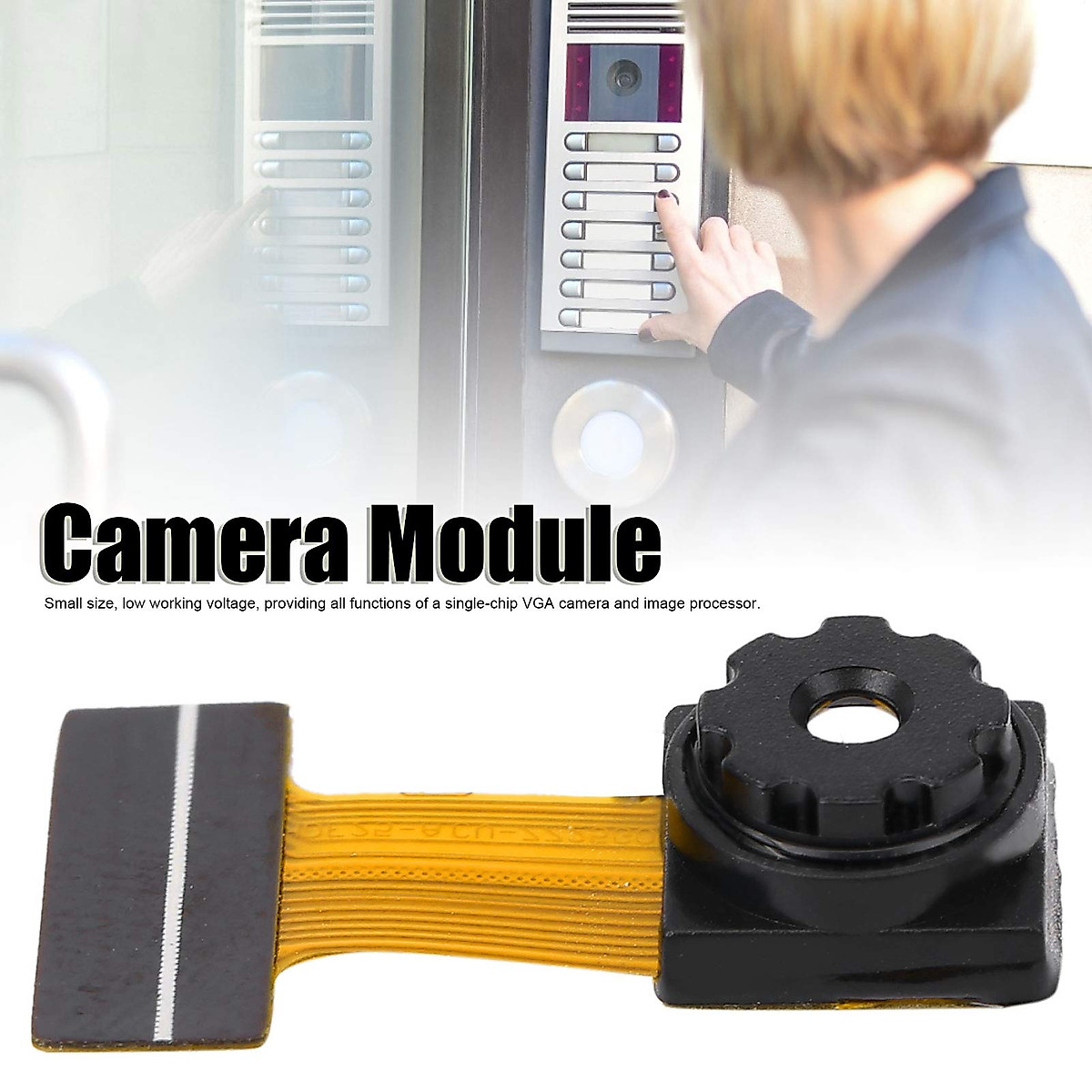 Mxzzand Stable Color Images High Resolution VGA Camera Module OV7725 Camera Module for Electronics