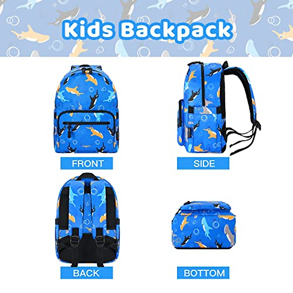 JOYHILL Kids Backpacks, Cute Lightweight Water Resistant Preschool Backpack, Adjustable Shoulder Straps for Boys Girls