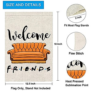 Fri Themed Welcome Home Decor Garden Flag Yard Porch House Flag for Outside Decoration (Welcome Fri)
